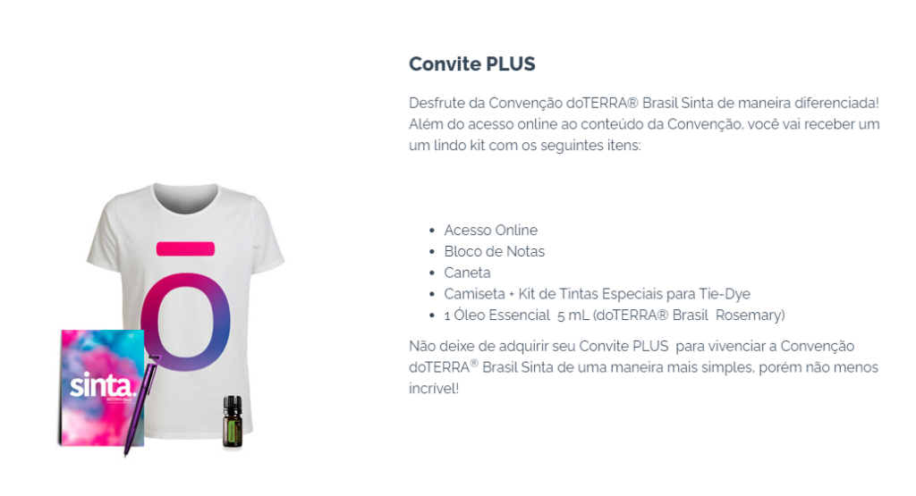 Convenção doTERRA Brasil 2020 Sinta - Viva Óleos Essenciais